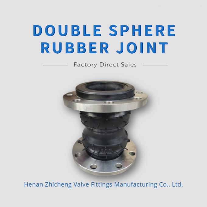 High Pressure Resistant Double Ball Rubber Expansion Joint SS304 Flange ...