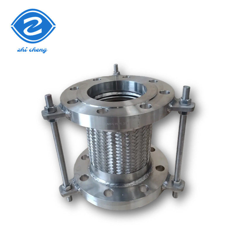 Water 304 316 Stainless Steel Flexible Metal Hose Connector Flanged ...