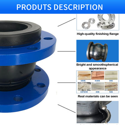 Flanged Expansion Joint Connection Flexible Concentric Reducer Rubber ...